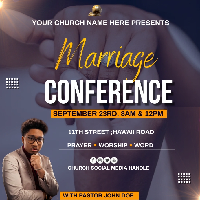 marriage conference Template | PosterMyWall