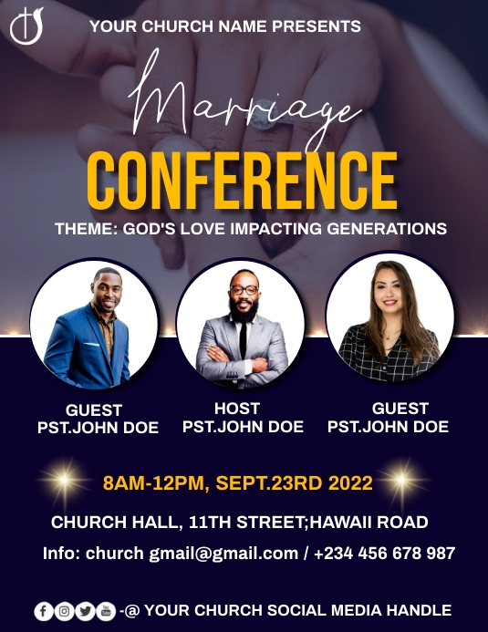marriage conference Template | PosterMyWall