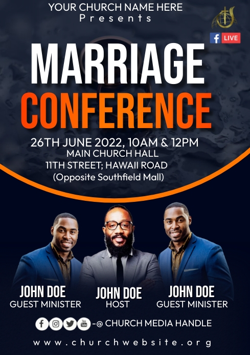 Copy of marriage conference | PosterMyWall