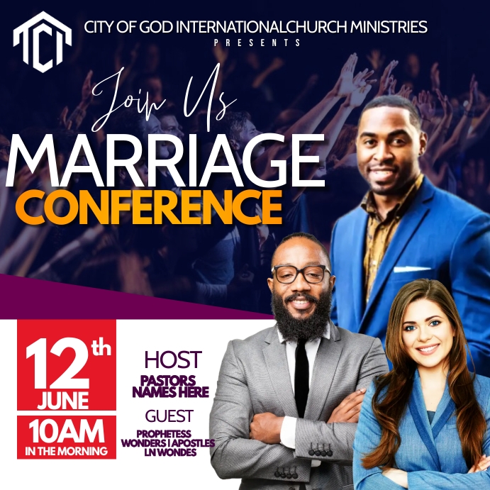 Plantilla de De Conferencia de Matrimonio | PosterMyWall