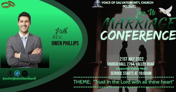 Plantilla de De Conferencia de Matrimonio | PosterMyWall