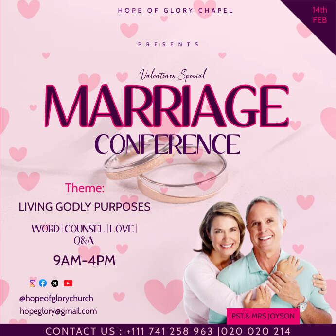 marriage conference Template | PosterMyWall