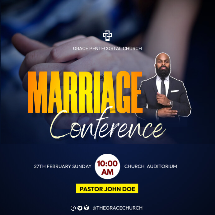 Copy of marriage conference | PosterMyWall