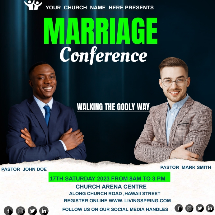 Copy of marriage conference | PosterMyWall