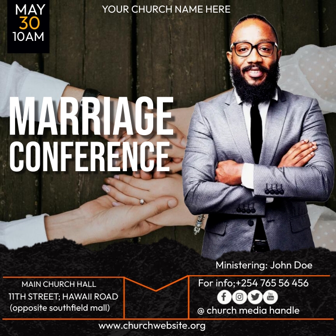 Copy of marriage conference | PosterMyWall