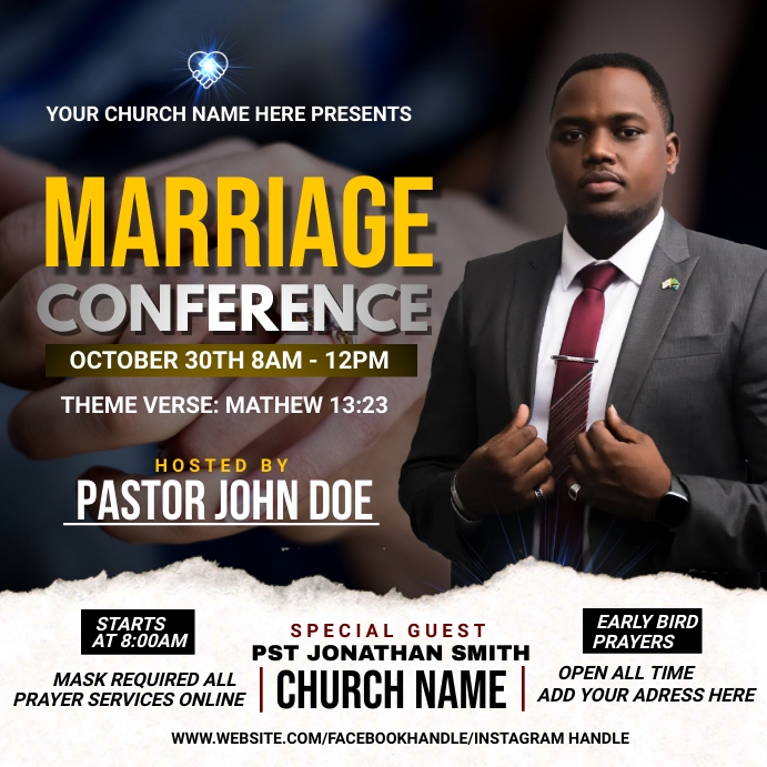 marriage conference Template | PosterMyWall