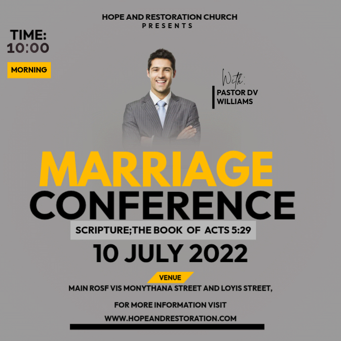 marriage conference Template | PosterMyWall