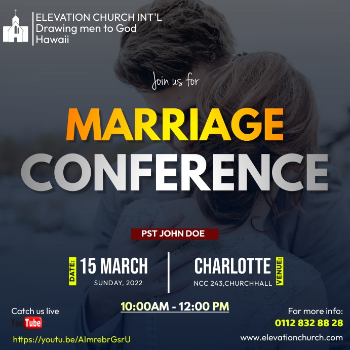 Marriage Conference Template | PosterMyWall
