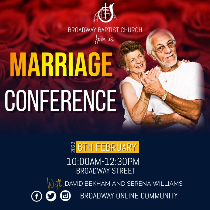 Marriage Conference Template | PosterMyWall