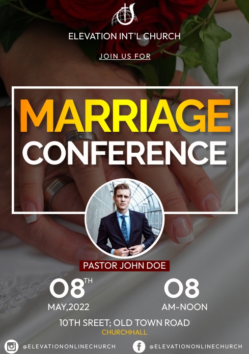 Marriage conference Template | PosterMyWall