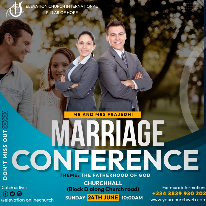 Copy of Marriage Conference | PosterMyWall