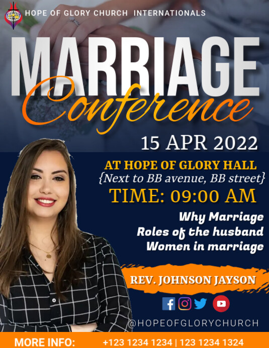 Marriage Conference Template | PosterMyWall
