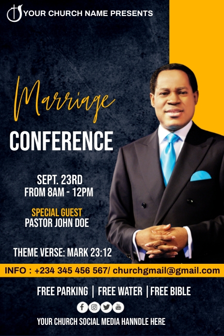 marriage conference Template | PosterMyWall