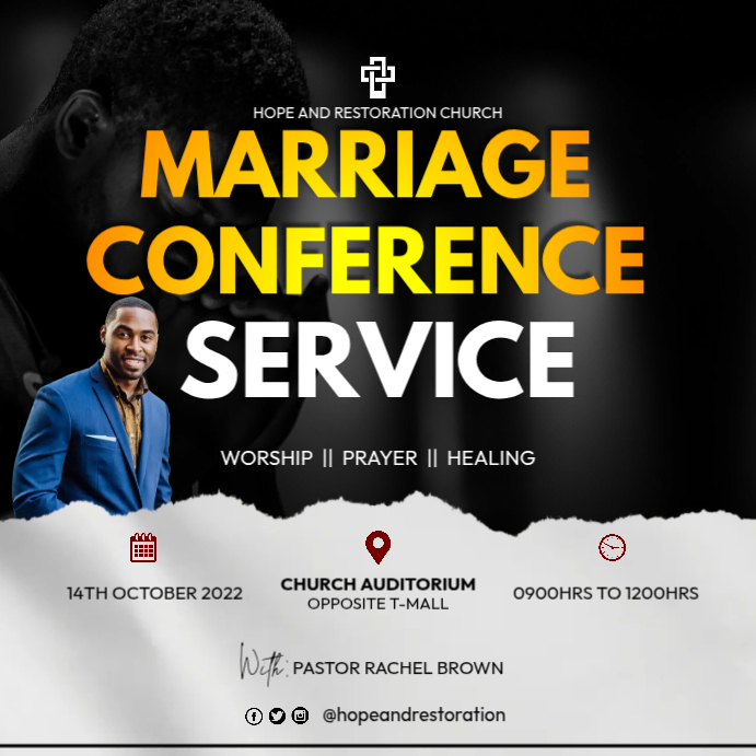 Copy of Marriage conference | PosterMyWall