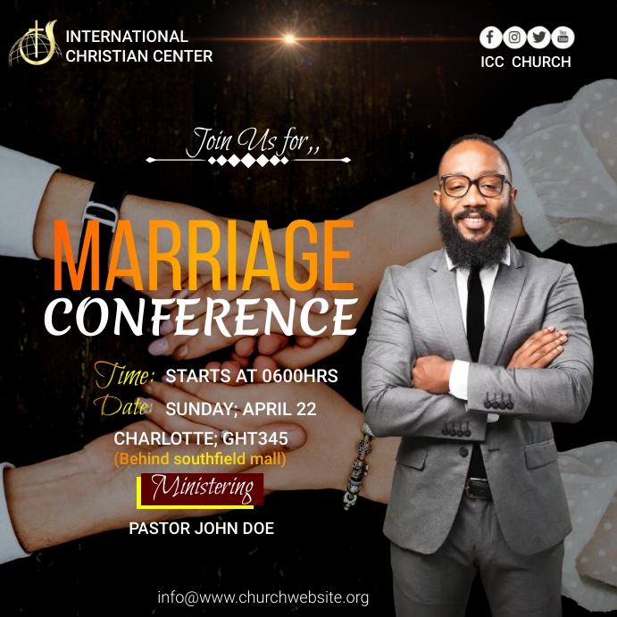 marriage conference Template | PosterMyWall