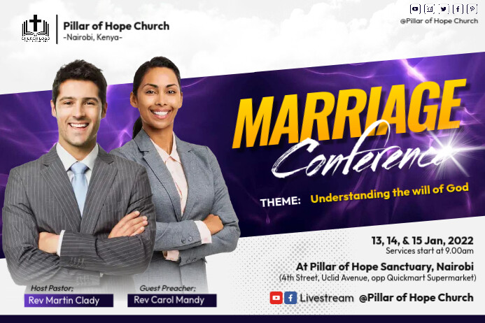 Marriage Conference Template | PosterMyWall