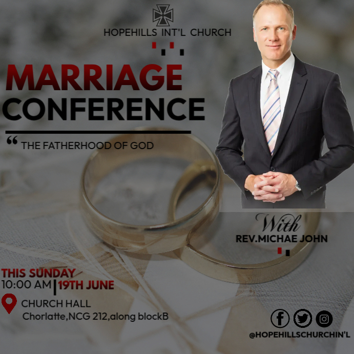 marriage conference Template | PosterMyWall