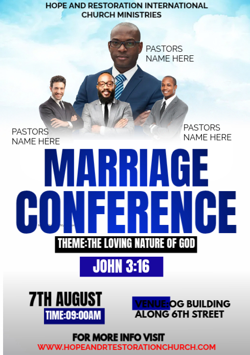 marriage conference Template | PosterMyWall