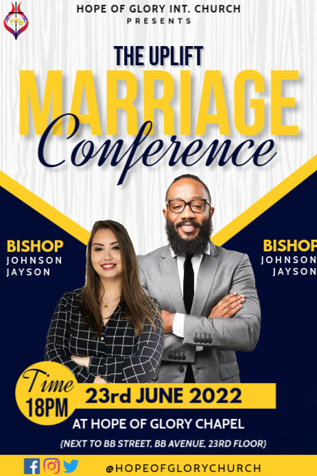 Marriage Conference Template | PosterMyWall
