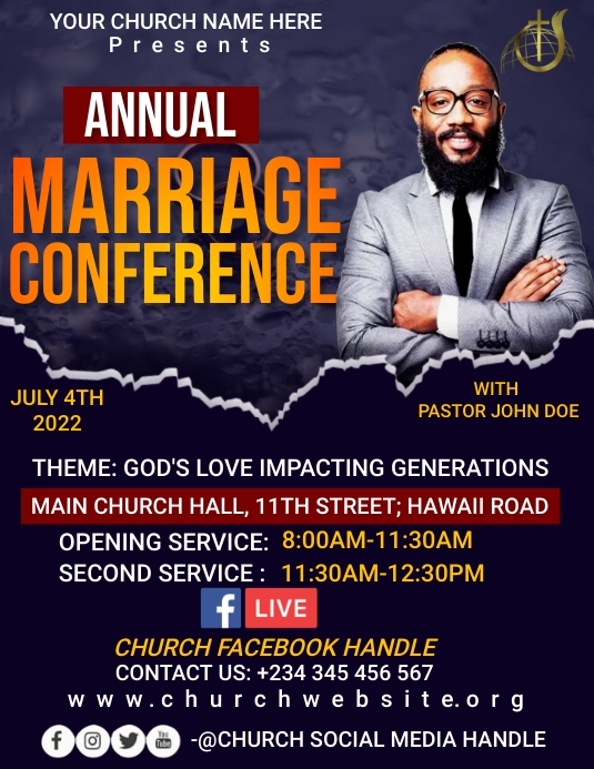 marriage conference Template | PosterMyWall