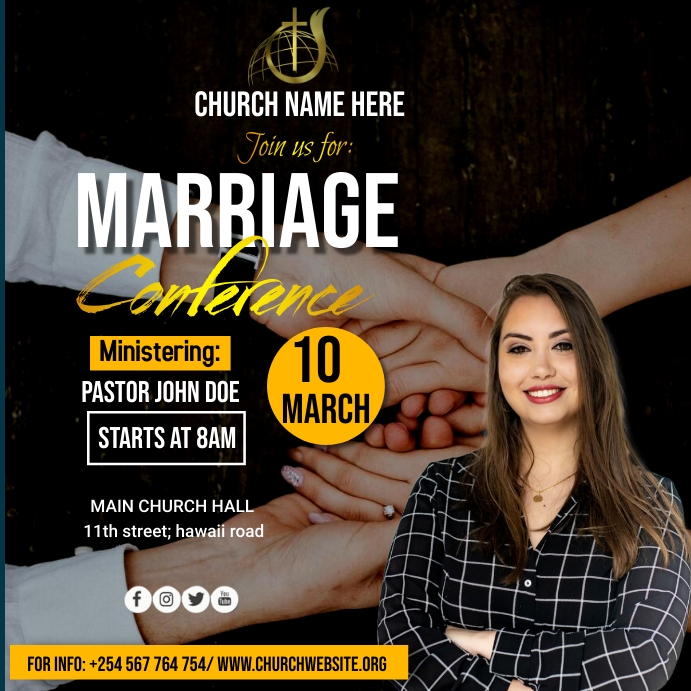 marriage conference Template | PosterMyWall