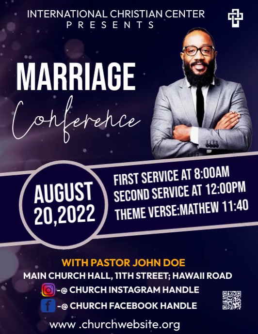 marriage conference Template | PosterMyWall