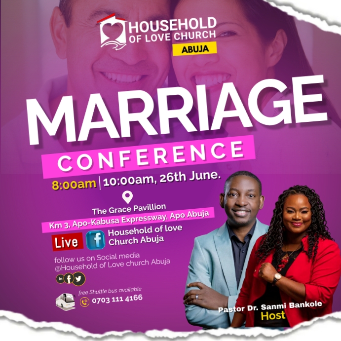 Marriage Conference event flyer template | PosterMyWall