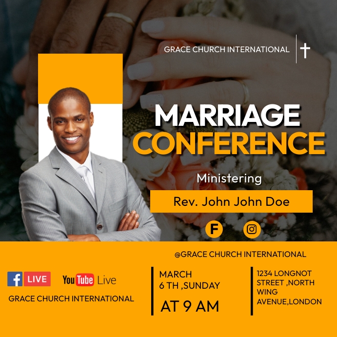 MARRIAGE CONFERENCE FLYER Template | PosterMyWall
