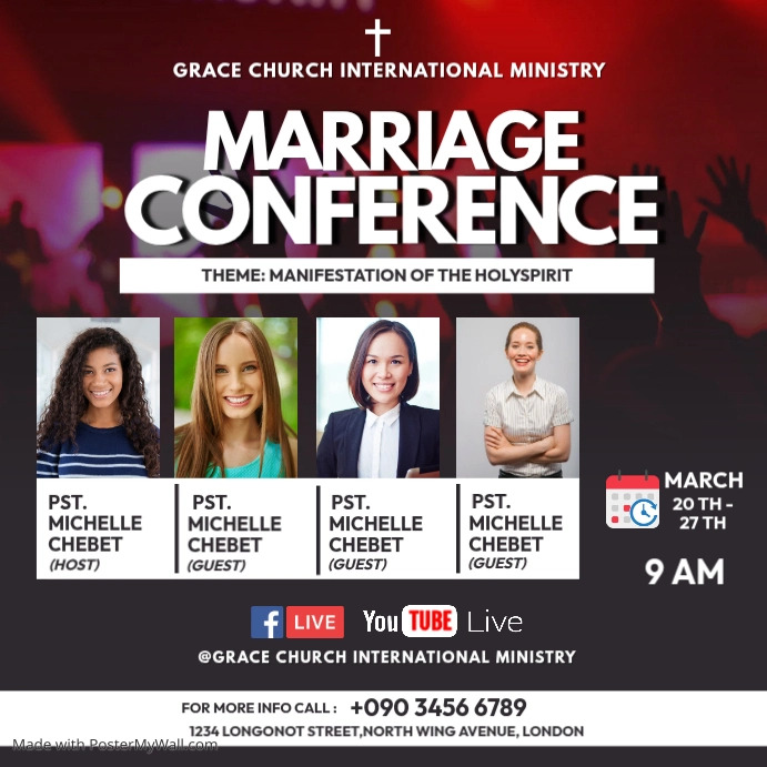 MARRIAGE CONFERENCE FLYER Template | PosterMyWall