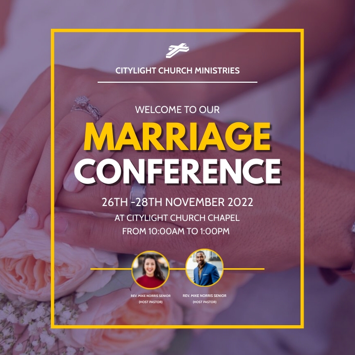 marriage conference flyer template | PosterMyWall