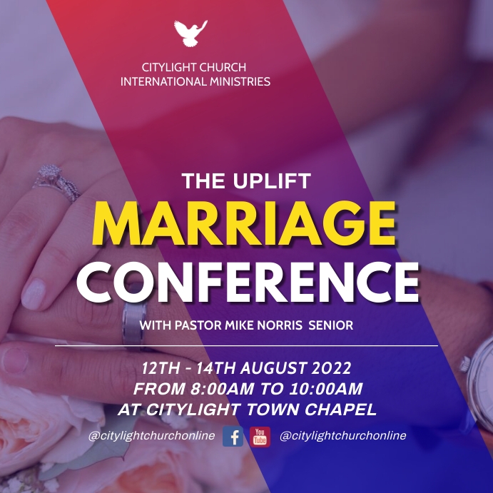 marriage conference flyer template | PosterMyWall