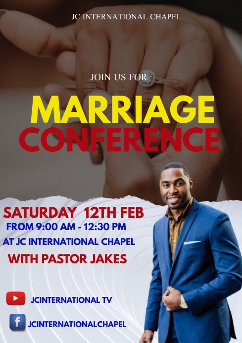 Marriage Conference flyer template | PosterMyWall
