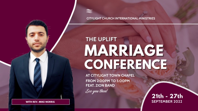 marriage conference flyer template | PosterMyWall