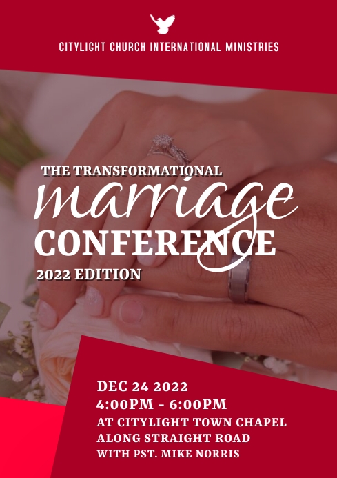marriage conference flyer template | PosterMyWall