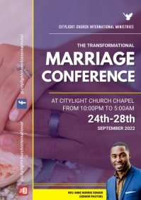 marriage conference flyer template | PosterMyWall
