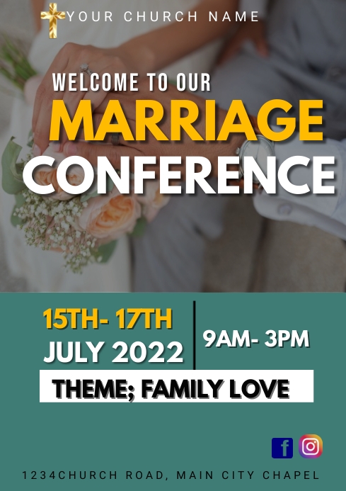 Copy of Marriage conference flyer Template | PosterMyWall