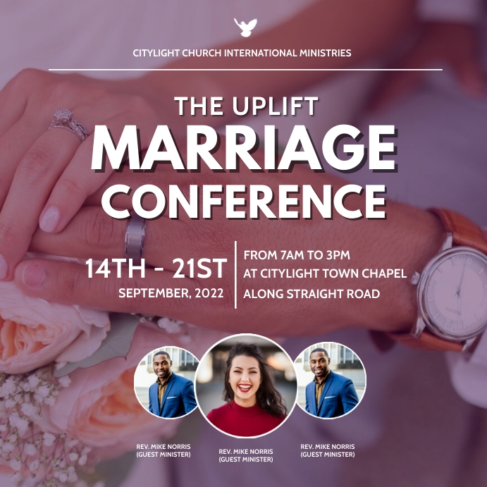 marriage conference flyer template | PosterMyWall