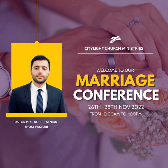 marriage conference flyer template | PosterMyWall