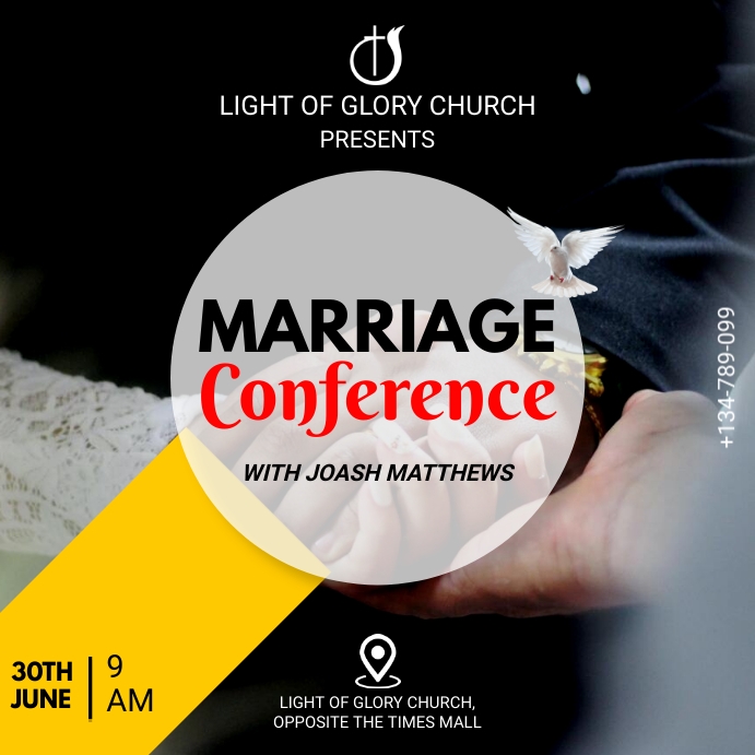 MARRIAGE CONFERENCE POSTER Template | PosterMyWall