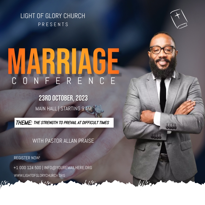 MARRIAGE CONFERENCE POSTER Template | PosterMyWall