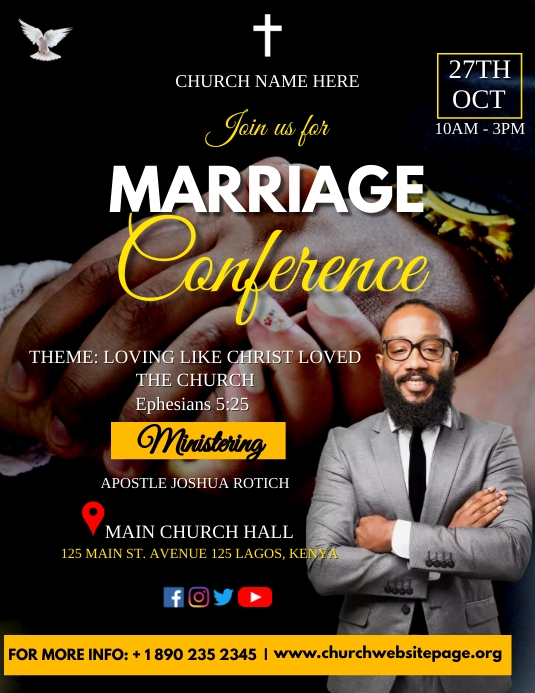 marriage conference poster Template | PosterMyWall