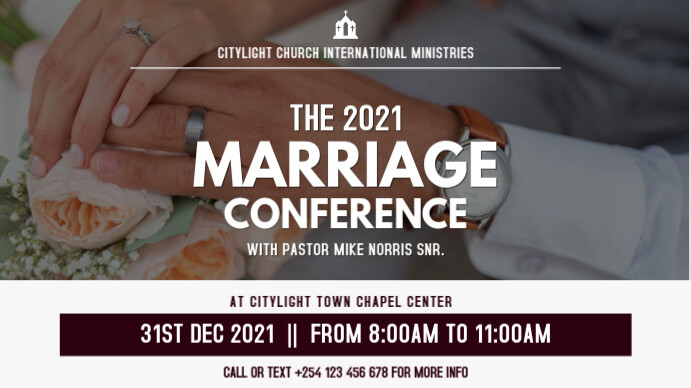 marriage conference poster Template | PosterMyWall
