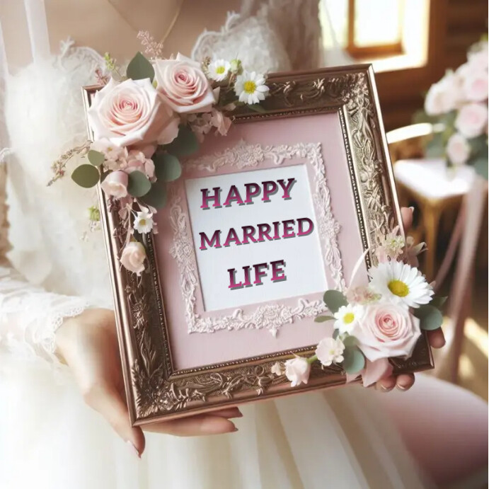 MARRIAGE FRAME Template | PosterMyWall