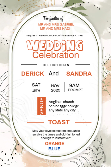 Marriage Invitation Card Design Pinterest Graphic Template | PosterMyWall