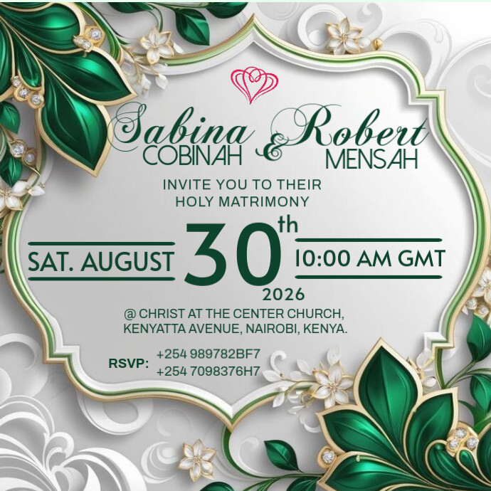 MARRIAGE INVITATION CARD Template | PosterMyWall