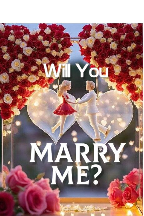 Marriage Proposal Template | PosterMyWall
