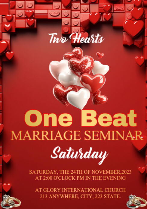 Copy of Marriage Seminar A3 | PosterMyWall