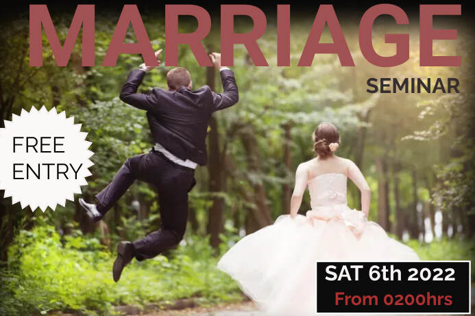 MARRIAGE SEMINAR Template | PosterMyWall