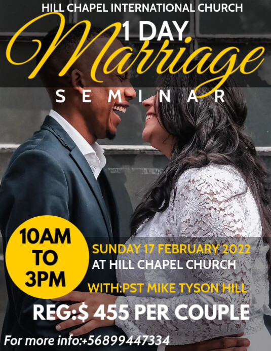 marriage seminar flyer poster Template | PosterMyWall