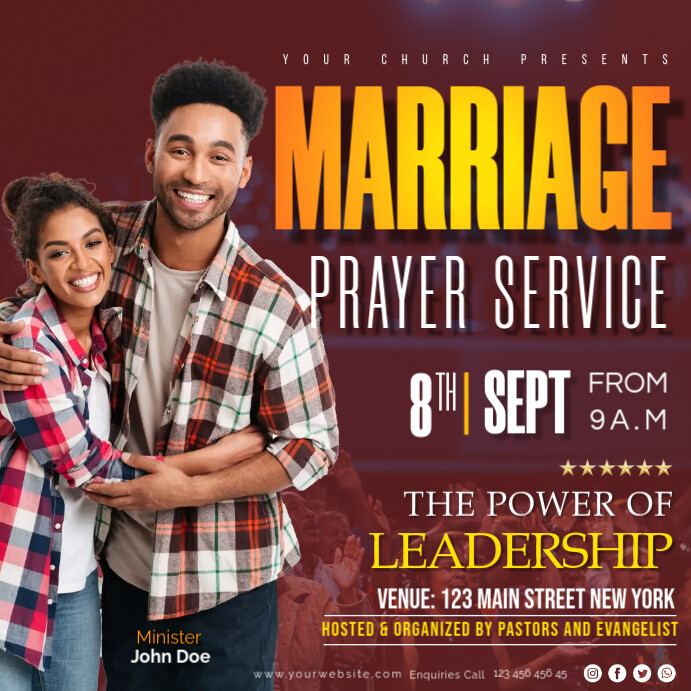 Copy of Marriage Service | PosterMyWall